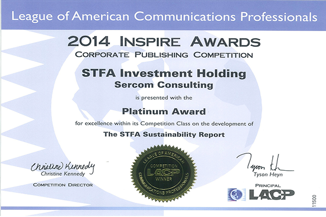 STFA’s First Sustainability Report Received Three Awards In The U.S ...